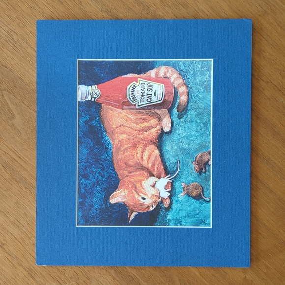 Kelly Lyles | Art | Matted Unframed Kelly Lyles Print Cat Sup Cat And ...